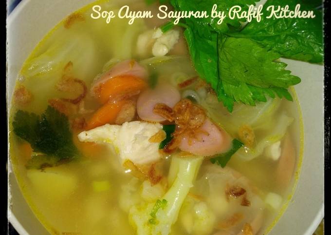 Resep Sop Ayam Sayuran oleh amelati (Rafif Kitchen) - Cookpad