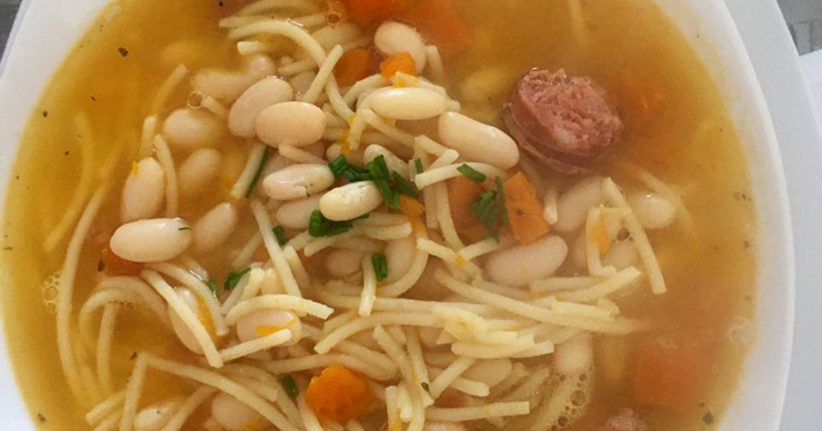 Porotos con tallarines - 96 recetas caseras- Cookpad