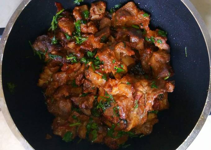 Wet fried beef Recipe by Harriet Kisali - Cookpad