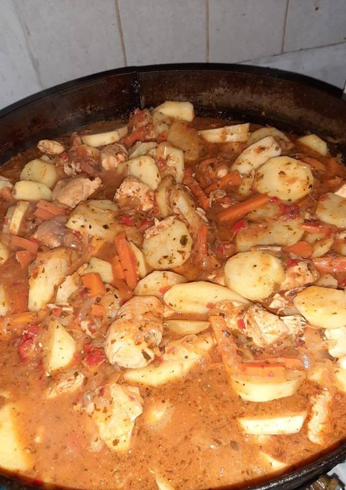 Pollo al disco Receta de Susana Muzio - Cookpad