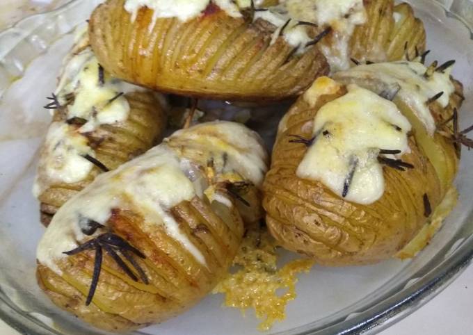 Papas hasselback Receta de Daniela🌹- Cookpad