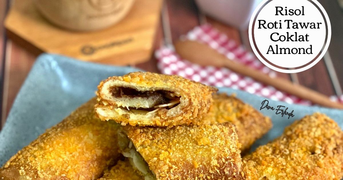 Resep Risol Roti Tawar Coklat Almond oleh Agustina Erlinda - Cookpad