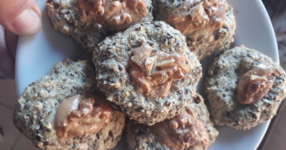 Pepas súper light de avena, semillas, coco y pasta de maní Receta de ...