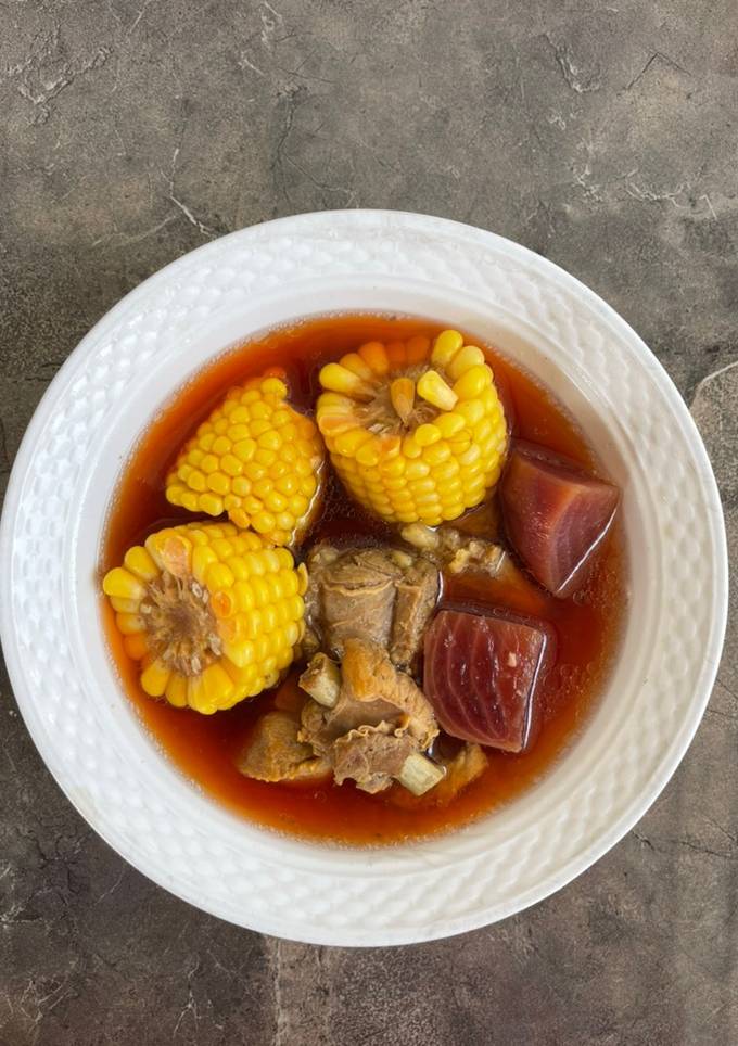 Resep Sup Iga Babi Bit Merah (slow cooker) oleh mourena kurniawaty ...