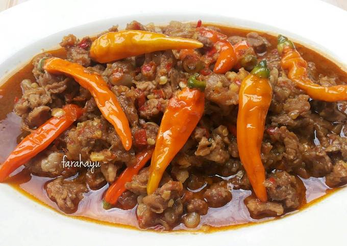 Resep Oseng Mercon oleh Farah Ayu - Cookpad