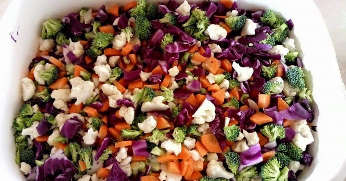 Σαλάτα με ωμά λαχανικά πολύχρωμο Συνταγή από τον/την Anna Beni - Cookpad