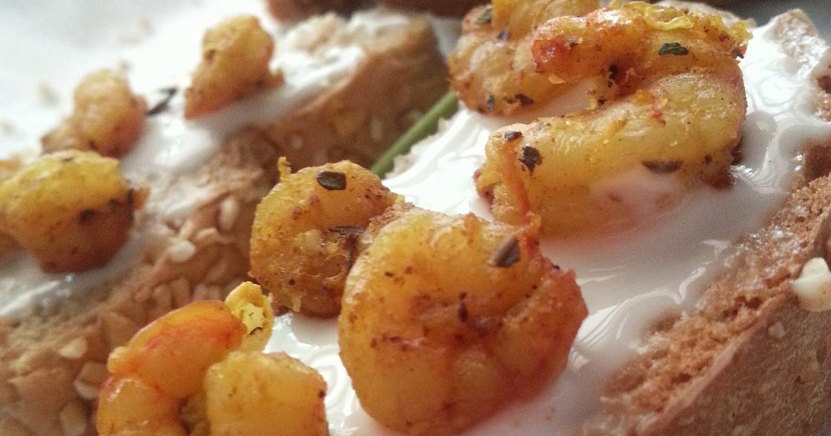 4 easy and tasty for shrimp canapes recipes by home cooks - Cookpad