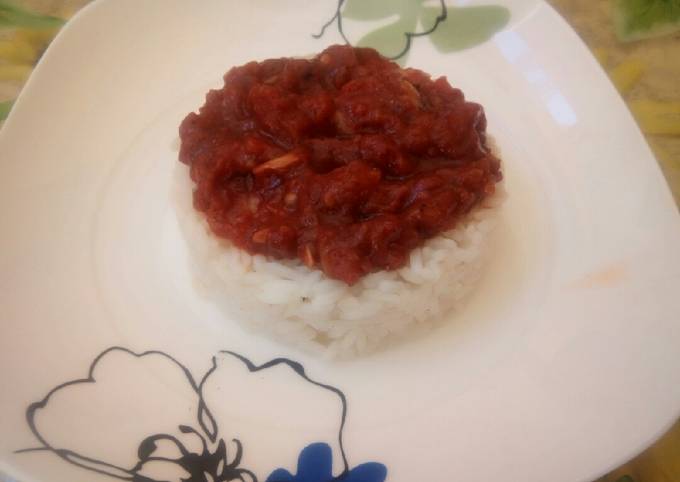 Riz à la sauce tomate de Kel Zid - Cookpad