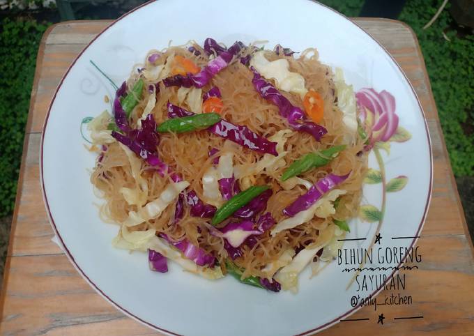 Resep Bihun goreng sayuran oleh Tanty suryati - Cookpad