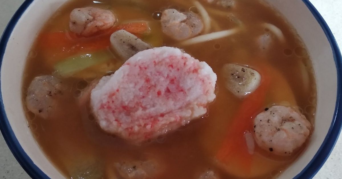 Sopa Con Pasta, Huevo Duro, Gambas Y Surimi (Ramen) Receta de Maricel ...