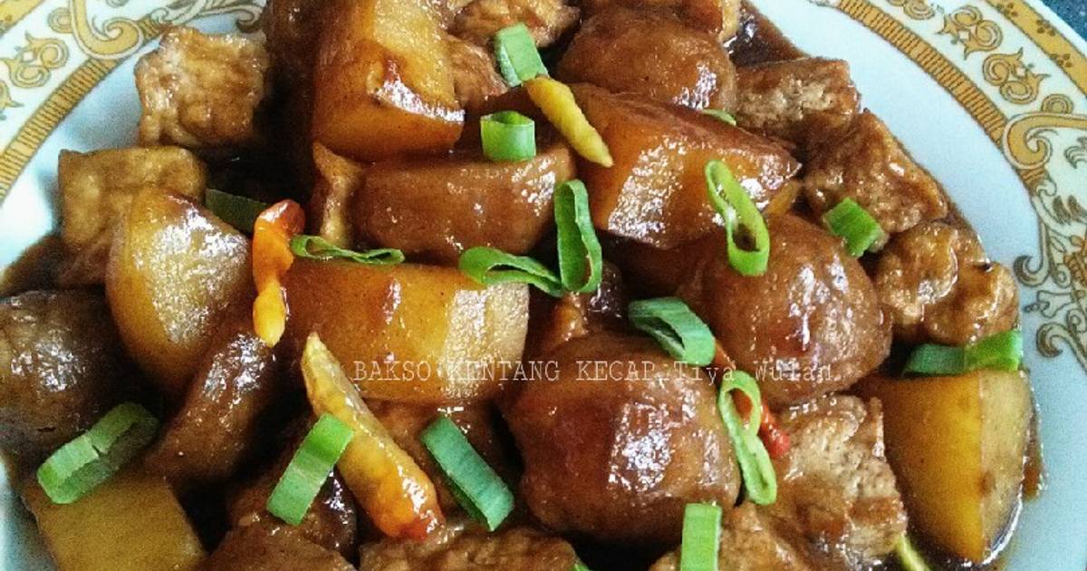 Resep Bakso Kentang Kecap oleh Tiya Wulan - Cookpad