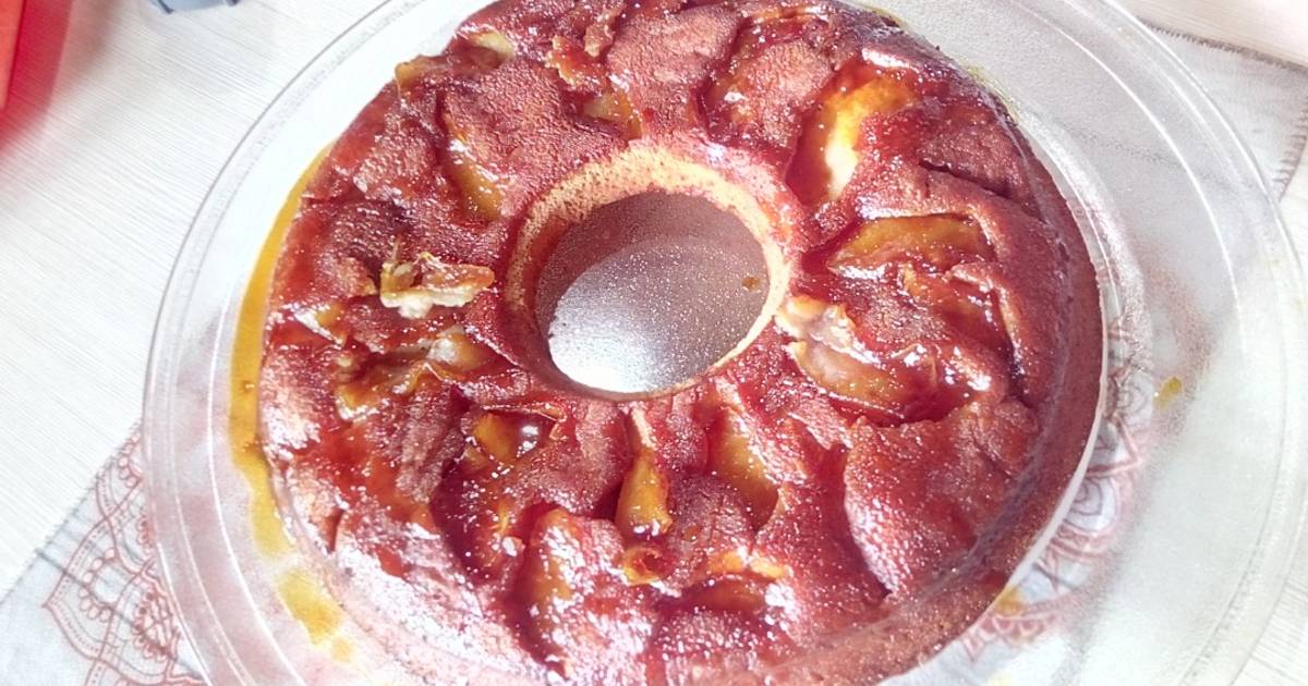 Torta invertida de manzana - 648 recetas caseras- Cookpad