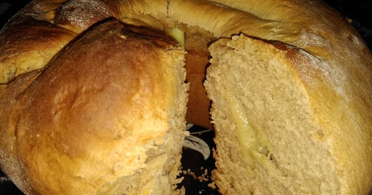 Pan relleno con crema pastelera - 16 recetas caseras- Cookpad