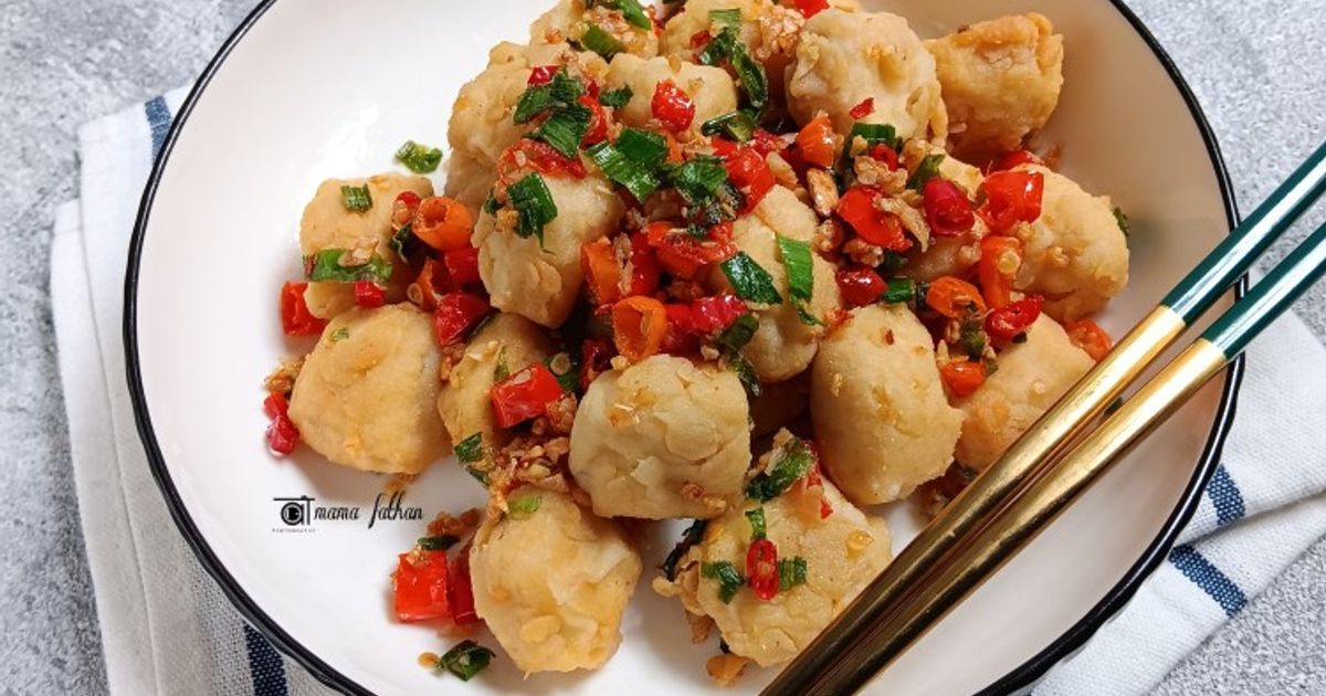 Resep Tahu Putih Cabe Garam Ala Chinese Resto oleh Mama fathan - Cookpad