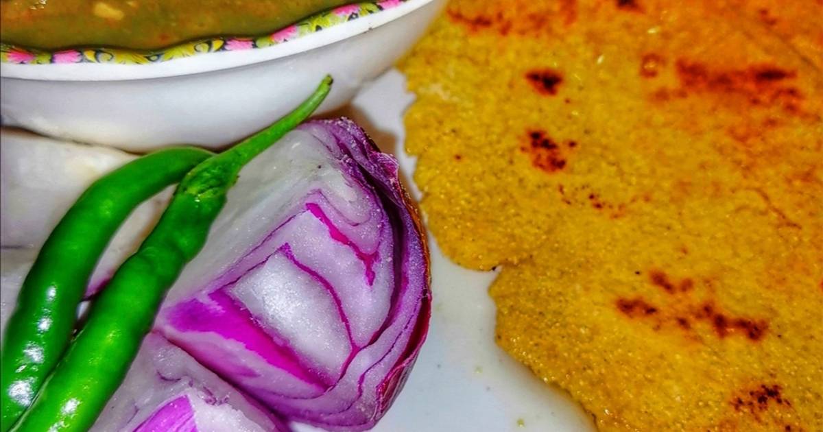 Sarso ka Saag with Makke ki Roti Recipe by Kavya Karki - Cookpad