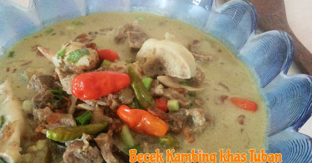 Resep Becek Kambing 🐏 (Gulai Ndeso) Khas Tuban oleh Sera Wicaksono ...