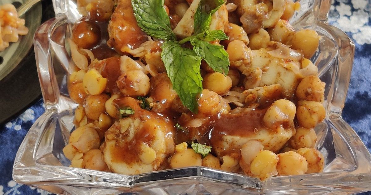 Jhatpat Healthy Chaat Recipe by Sangita Kalra - Cookpad