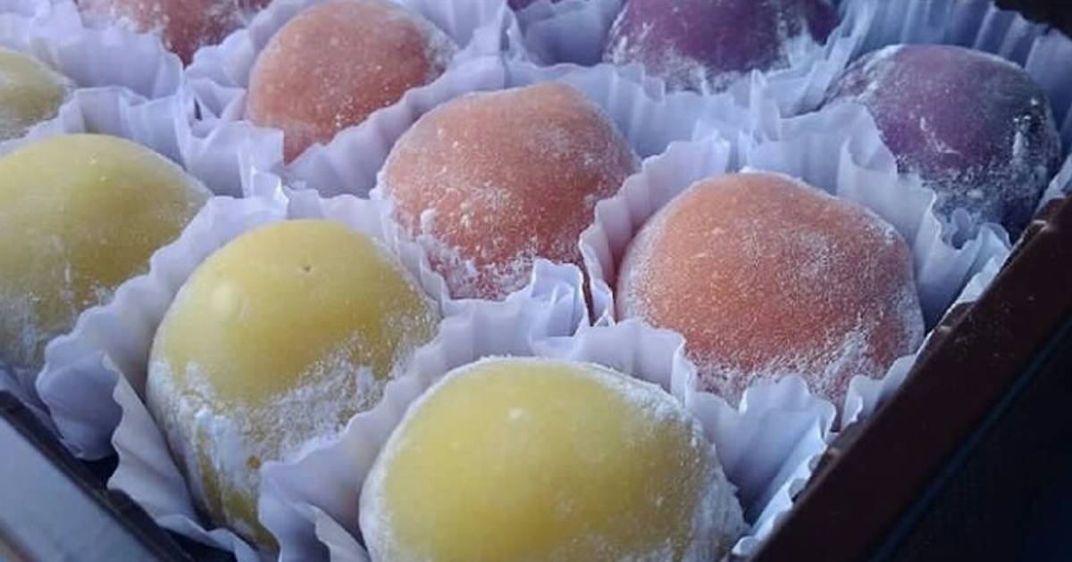 Resep Kue Mochi Isi Selai coklat Kacang oleh Nur Azizah - Cookpad