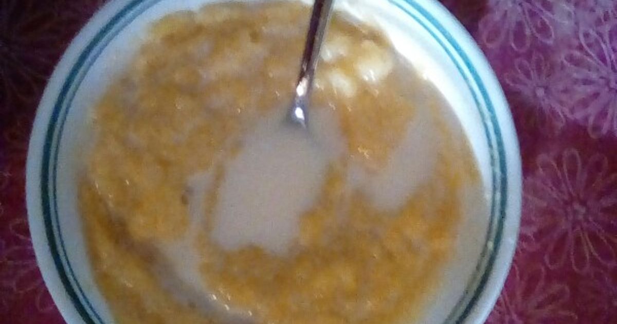 Cornmeal Mush With Brown Sugar & Milk Recipe By Dancerchef 🩰