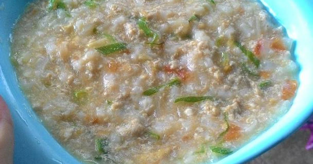 Resep Bubur Tim Ayam Tahu (Mpasi 9m++) oleh Siti Nurjanah - Cookpad