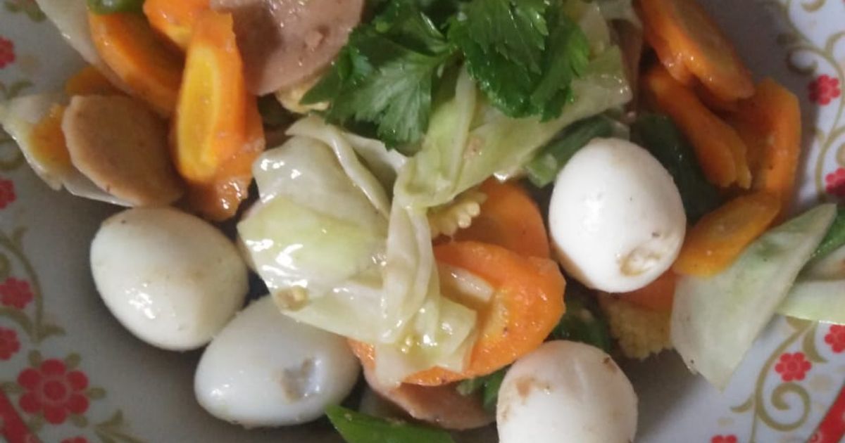 Resep capcay simple kering rumahan enak dan mudah - Cookpad