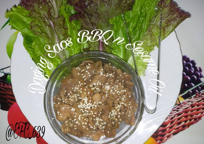 Resep Daging Sapi Saos BBQ n Sesame Oil oleh AMBYAR KITCHEN (Emily's ...