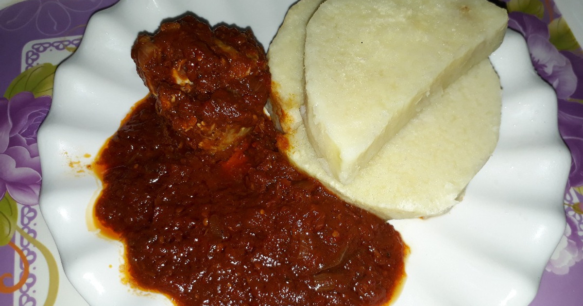 Boiled Yam With Tomato Stew Recipe by Folakeladejo@gmail.com - Cookpad