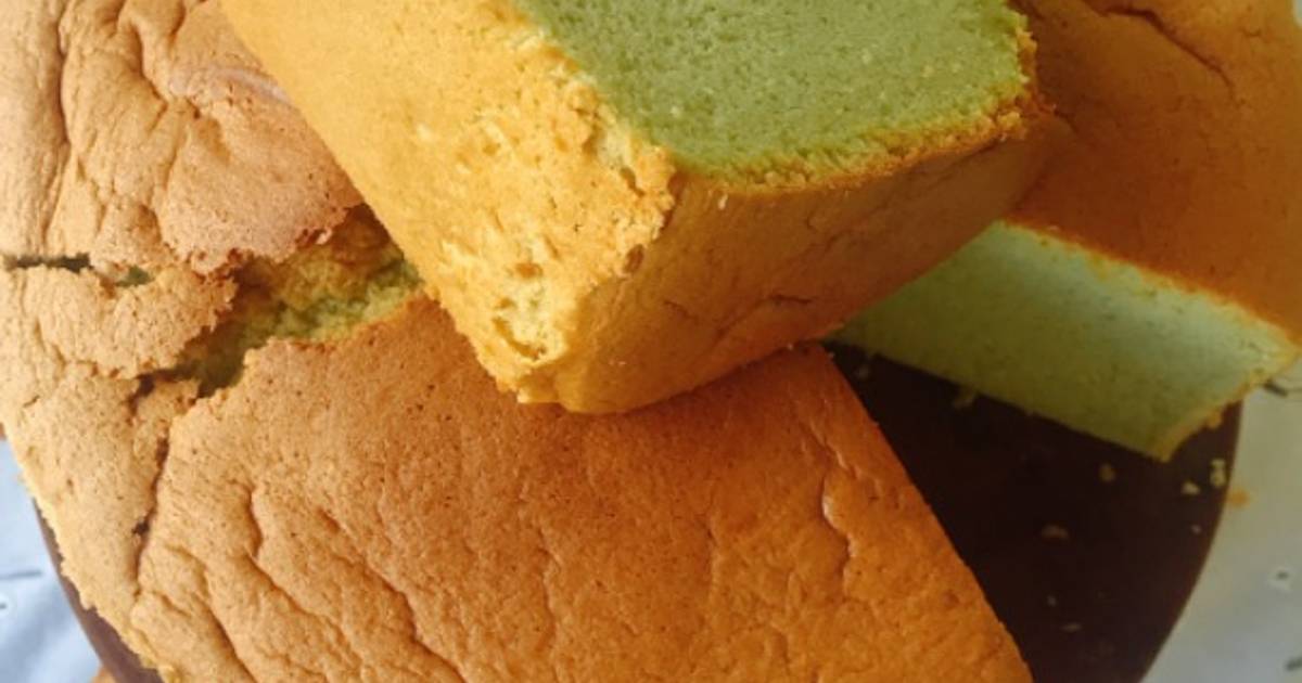 Resep Chiffon Pandan Fiber creme oleh linnndaaa - Cookpad
