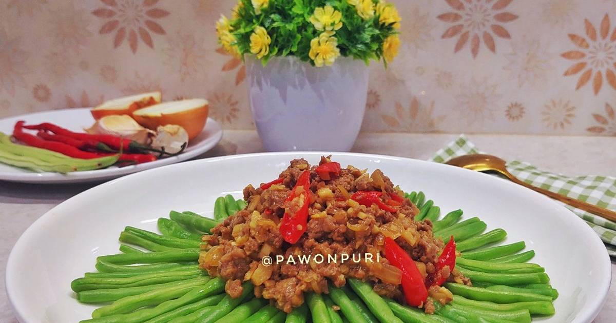 987 resep cah baby buncis daging enak dan mudah - Cookpad