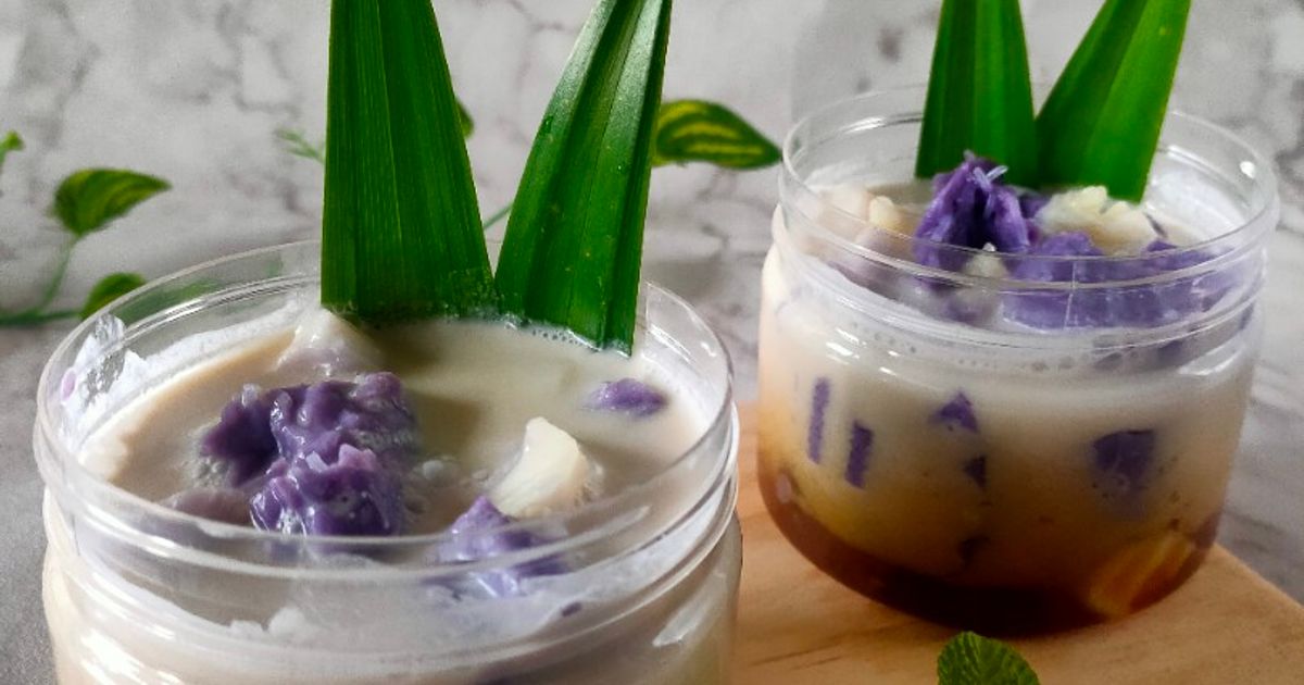 Resep minuman es taro rumahan enak dan mudah - Cookpad