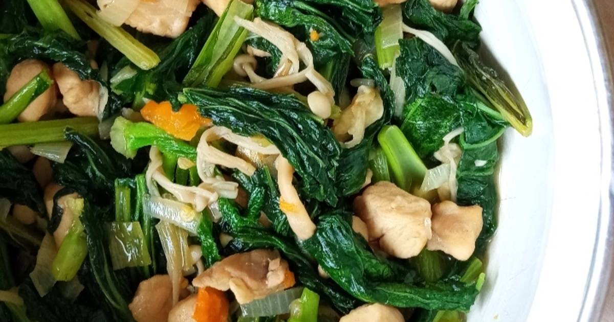 975 resep ayam cah caisim enak dan mudah - Cookpad