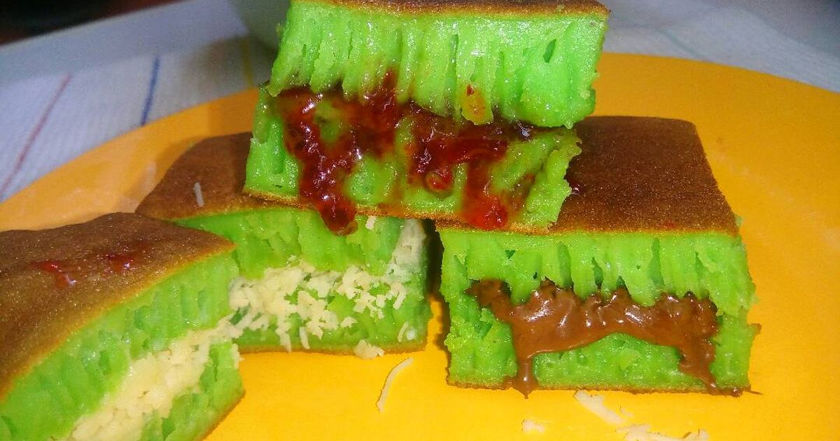 Resep Terang Bulan Hijau Pandan 💚💚 oleh Kaka beryl @amrii_g2 - Cookpad