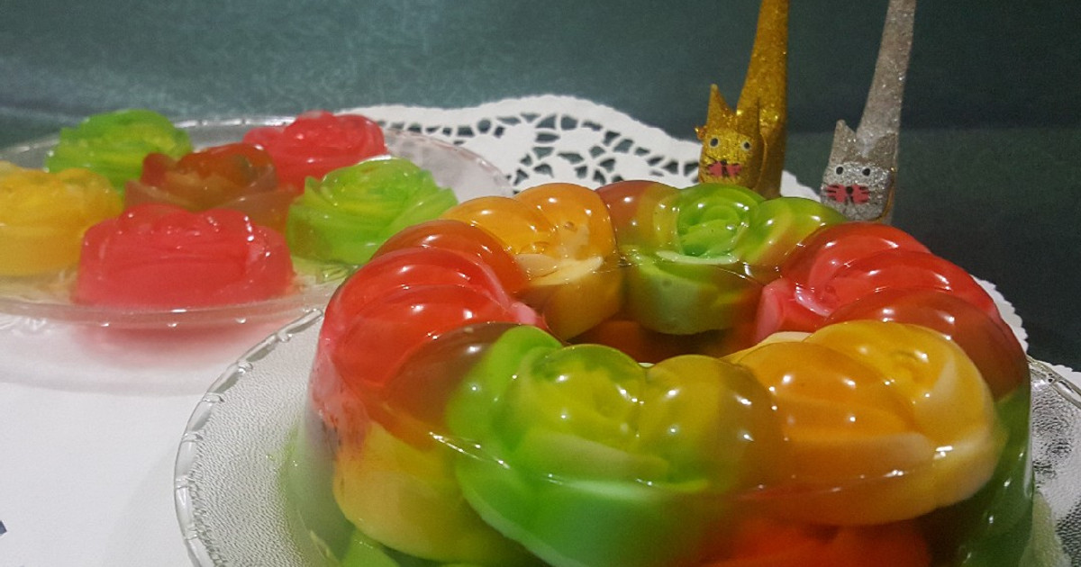 Resep Puding Kaca Mawar oleh R Lutafa - Cookpad