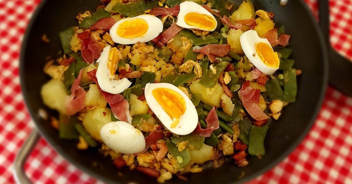 Judías verdes con patatas a mi estilo(receta de aprovechamiento) Receta ...