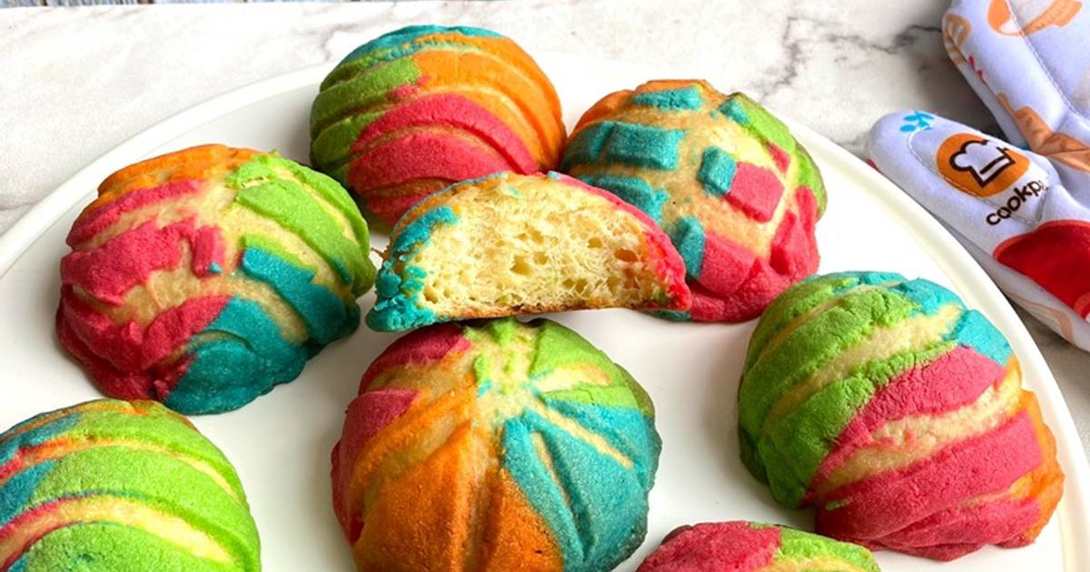 Resep Mexican Conchas Bread oleh Rini Dwi Astuti - Cookpad