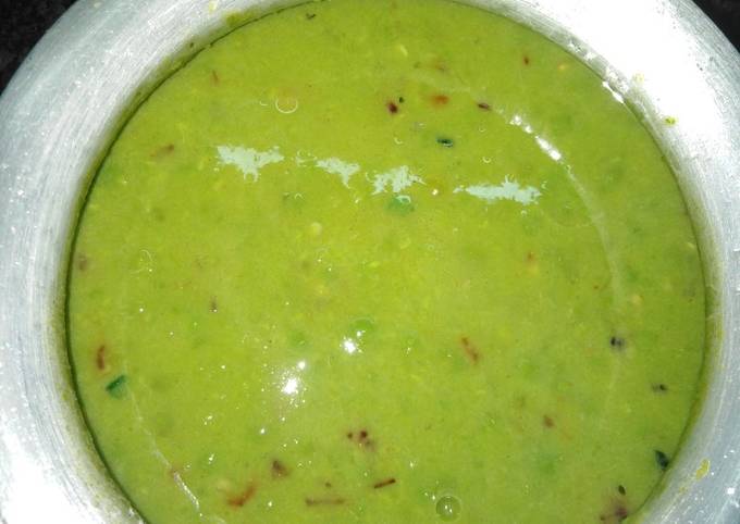 Easy green Peas daal Recipe by qamar nasim - Cookpad