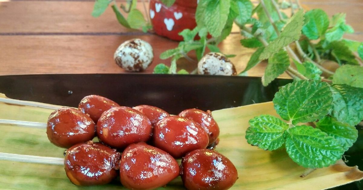Resep 🍡Sate Endog Puyuh Enak Tenaaaan🍡 oleh Ratna Anam Yui Eba - Cookpad