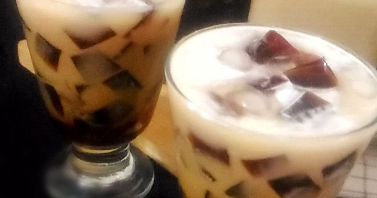 Resep minuman es jeli susu rumahan enak dan mudah - Cookpad