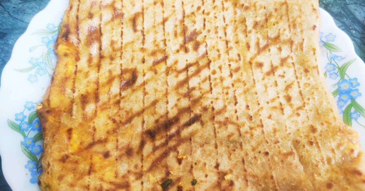 Grill Paneer Paratha Recipe by Loveena Bajaj Salve - Cookpad