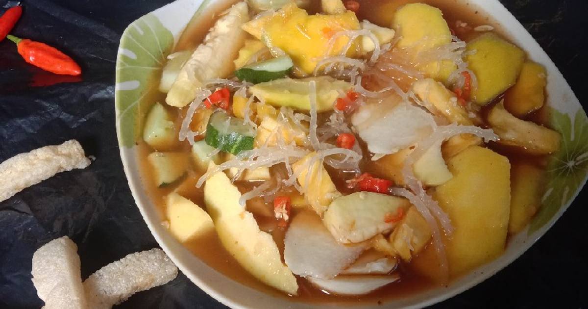 Resep Rujak Kuah Pindang Buah dan Rumput Laut oleh Cassalover ( AyuCIMO ...