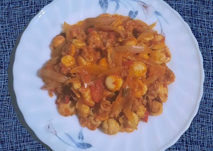 Resep 004. Sriping / Srimping / Simping Saos Padang oleh Olive - Cookpad