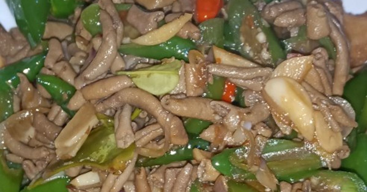 Resep Oseng Usus Cabai Ijo oleh Dapur kinara - Cookpad
