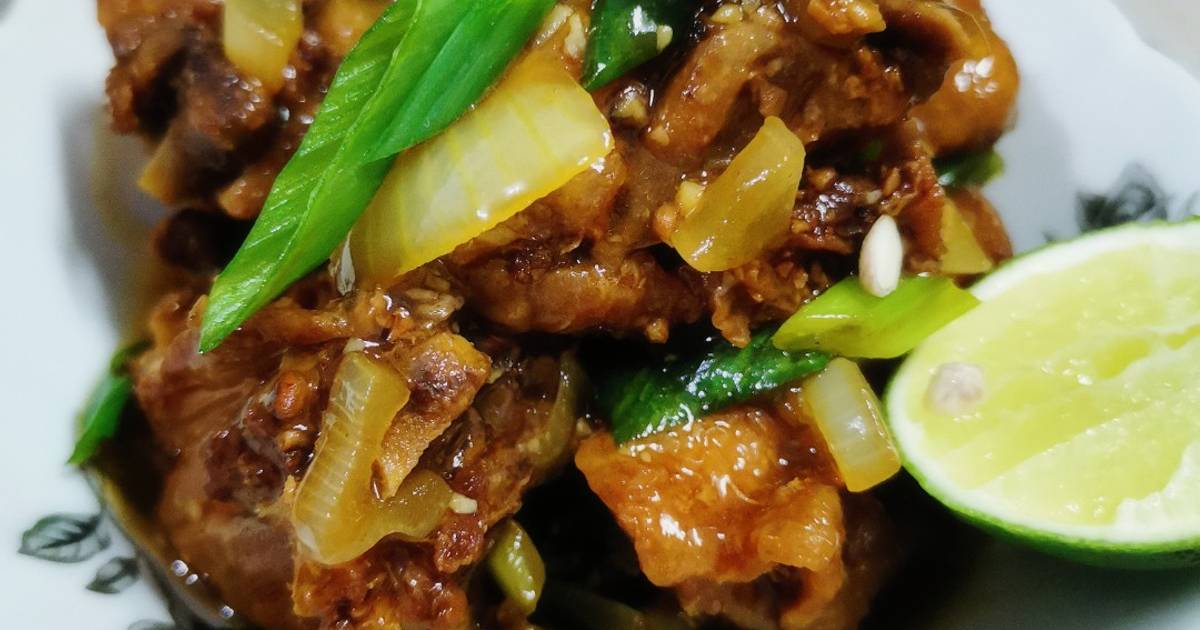 Resep Ayam Goreng Saos Kecap Inggris oleh Rhee - Cookpad