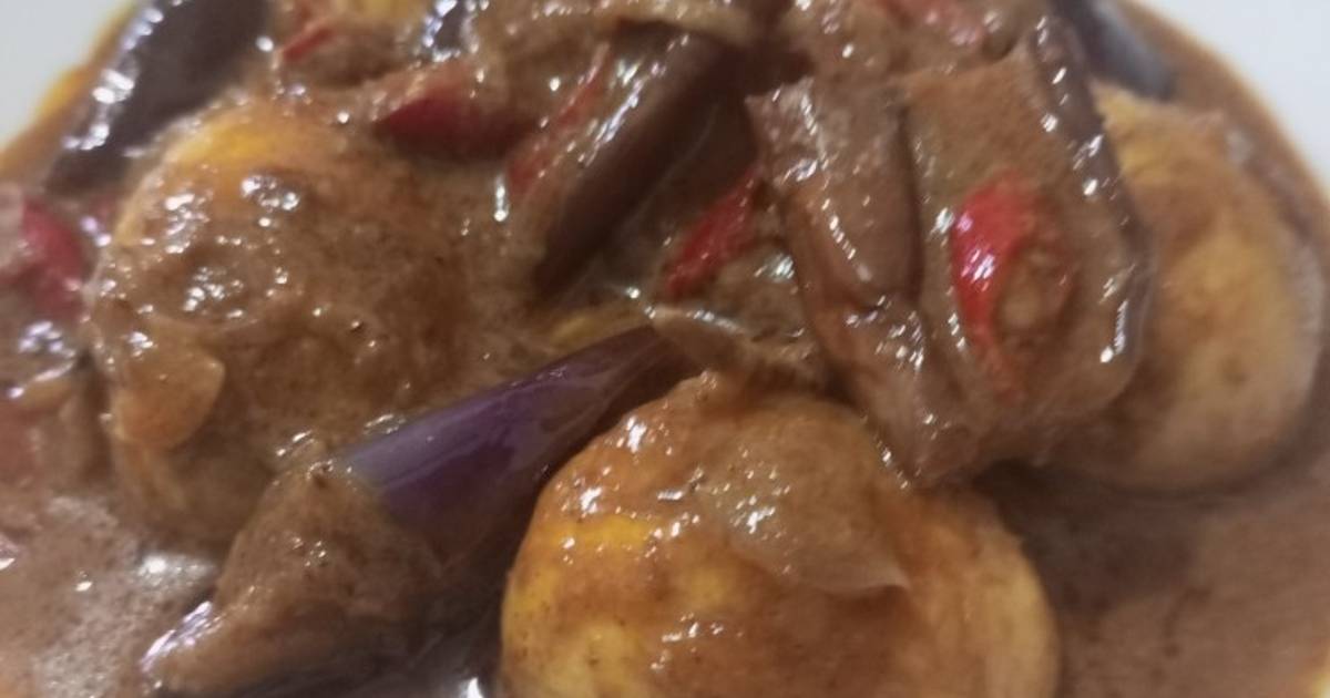 3 resep terong telur rendang enak dan mudah - Cookpad