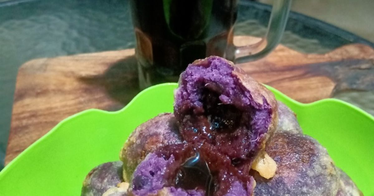 Resep Binyolos Ubi Ungu (Bola Bola Ubi) oleh Silvani Ponto - Cookpad