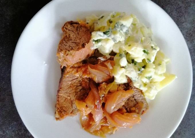 Pollo ganso con papas mayo Receta de Maria VERÓNICA- Cookpad