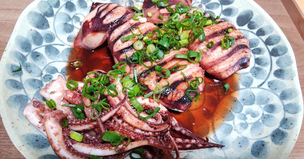 Ikayaki (Grilled Squid) Recipe By 坂井鮮魚