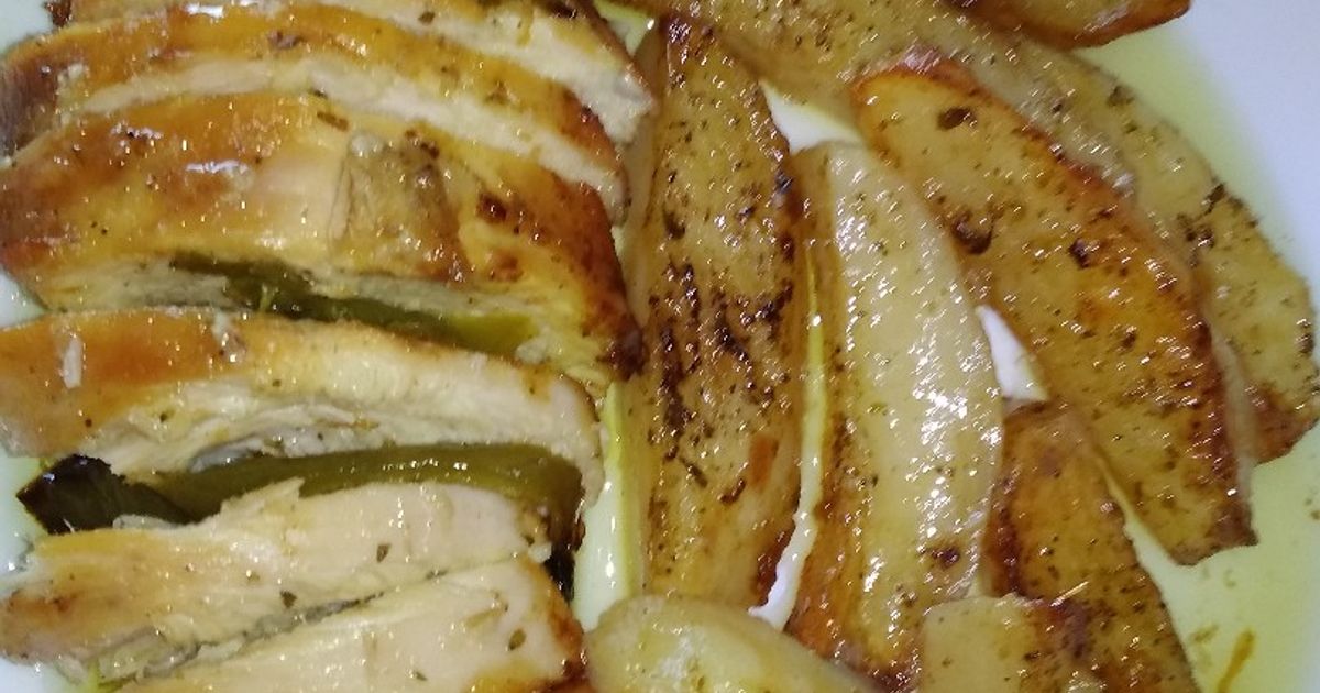 Κοτόπουλο ψητό στο φούρνο με πατάτες!! 🐔🥔 Συνταγή από τον/την Γιάννα ...