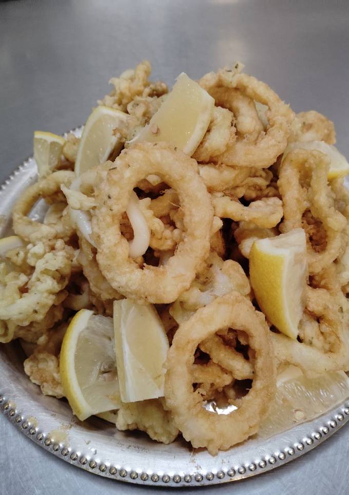 Rabas a la romana Receta de Kele- Cookpad