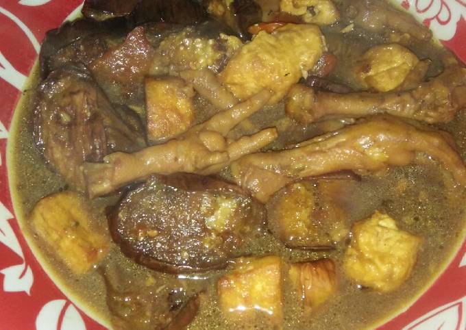 Resep Semur ceker tahu dan terong oleh Wati Damayanti - Cookpad